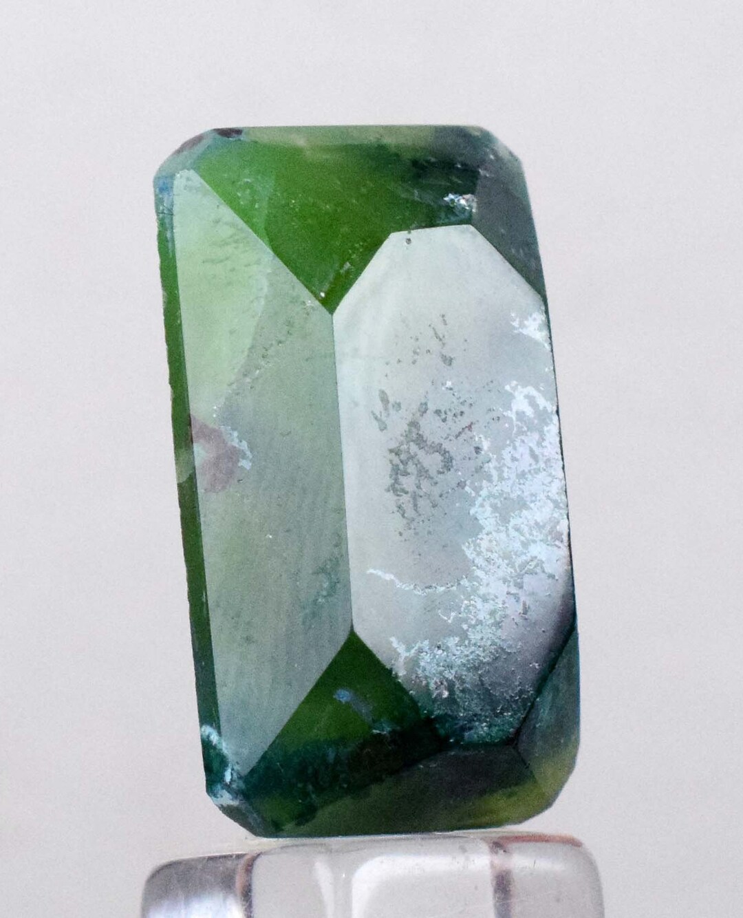 26.5carats GEM SILICA CHRYSOCOLLA Emeraldine Chalcedony Facet Lily Mine ...