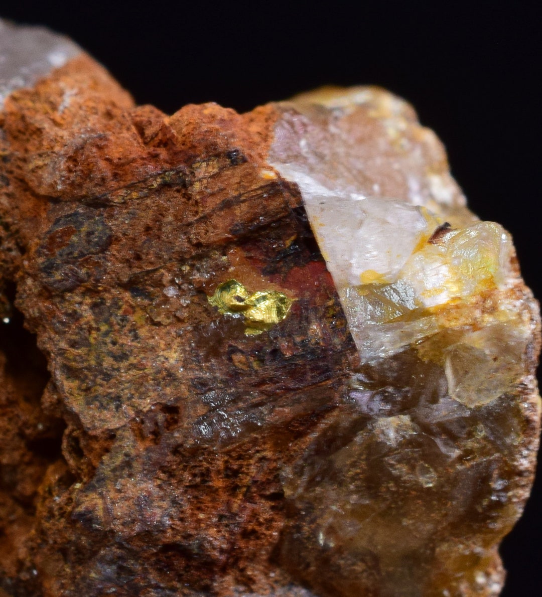 2.4cms NATIVE GOLD QUARTZ of the Incas Thumbnail Aesthetic Wire Gem ...