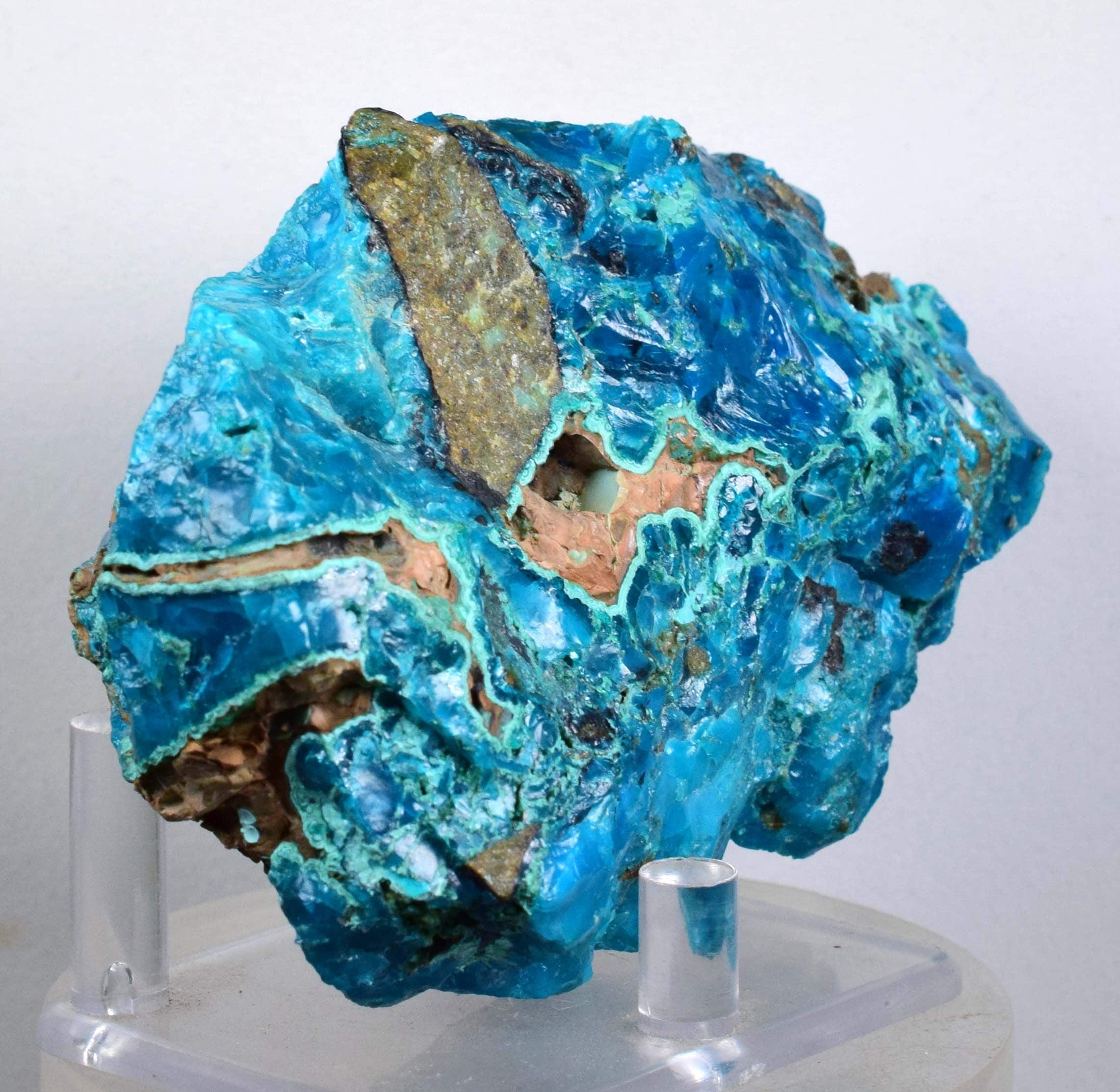 270grs gem BLUE MALACHITE rough banded shiny new find peru | Etsy