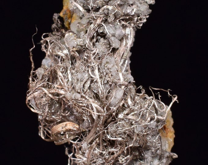 1.6cms NATIVE SILVER WIRES Peru Uchuchaccua Mine 2000 Discovery Mineral ...