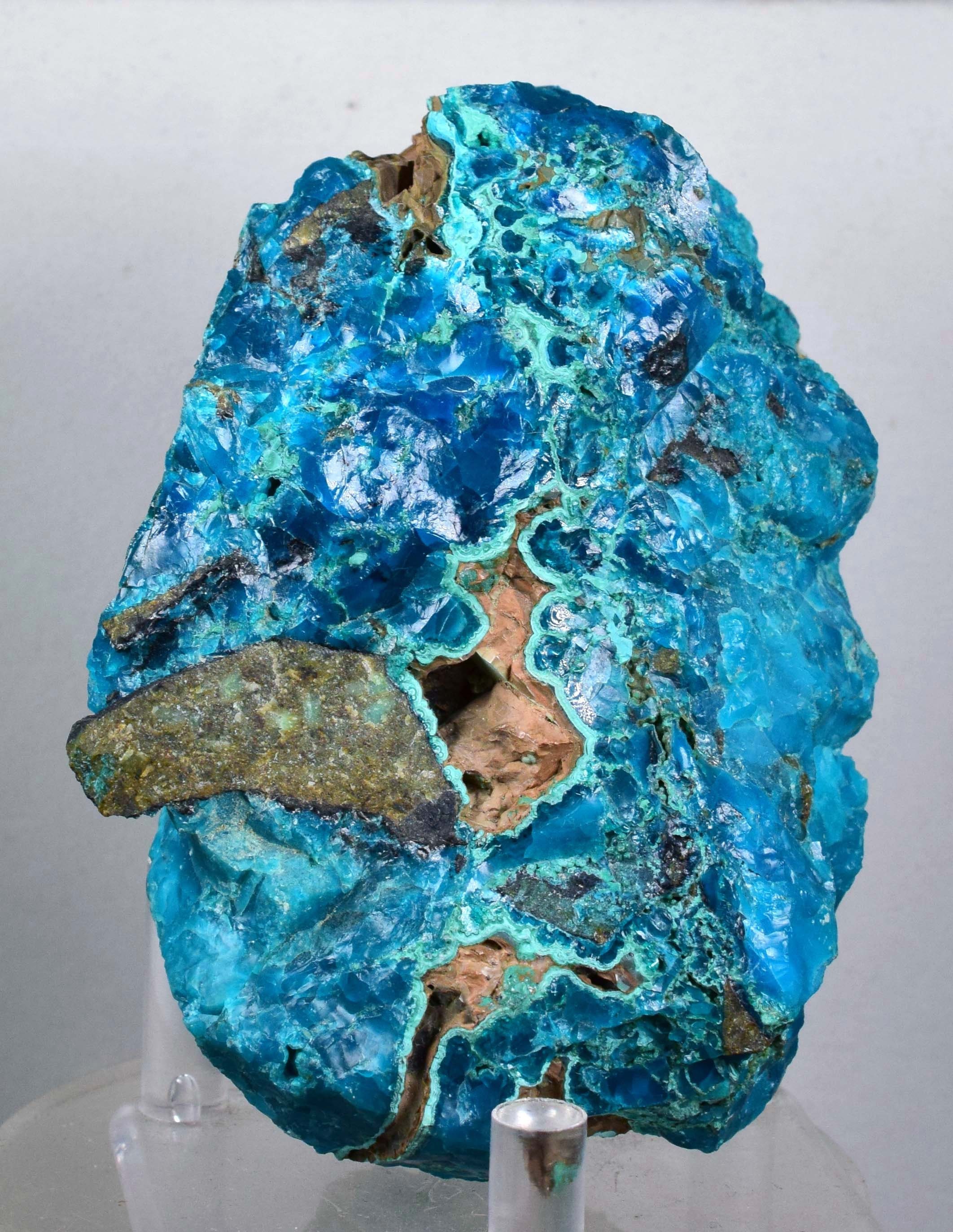 270grs gem BLUE MALACHITE rough banded shiny new find peru | Etsy