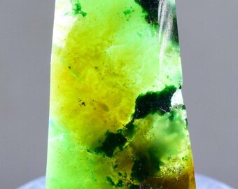 28.5cts GEM SILICA CHRYSOCOLLA Emeraldine Chalcedony Facet | Etsy