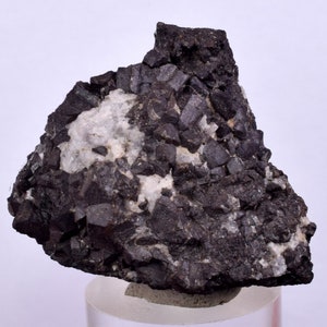4cm ALABANDITE CRYSTALS Peru Gem Sharp Bright Uchuchaccua Mine Mineral ...