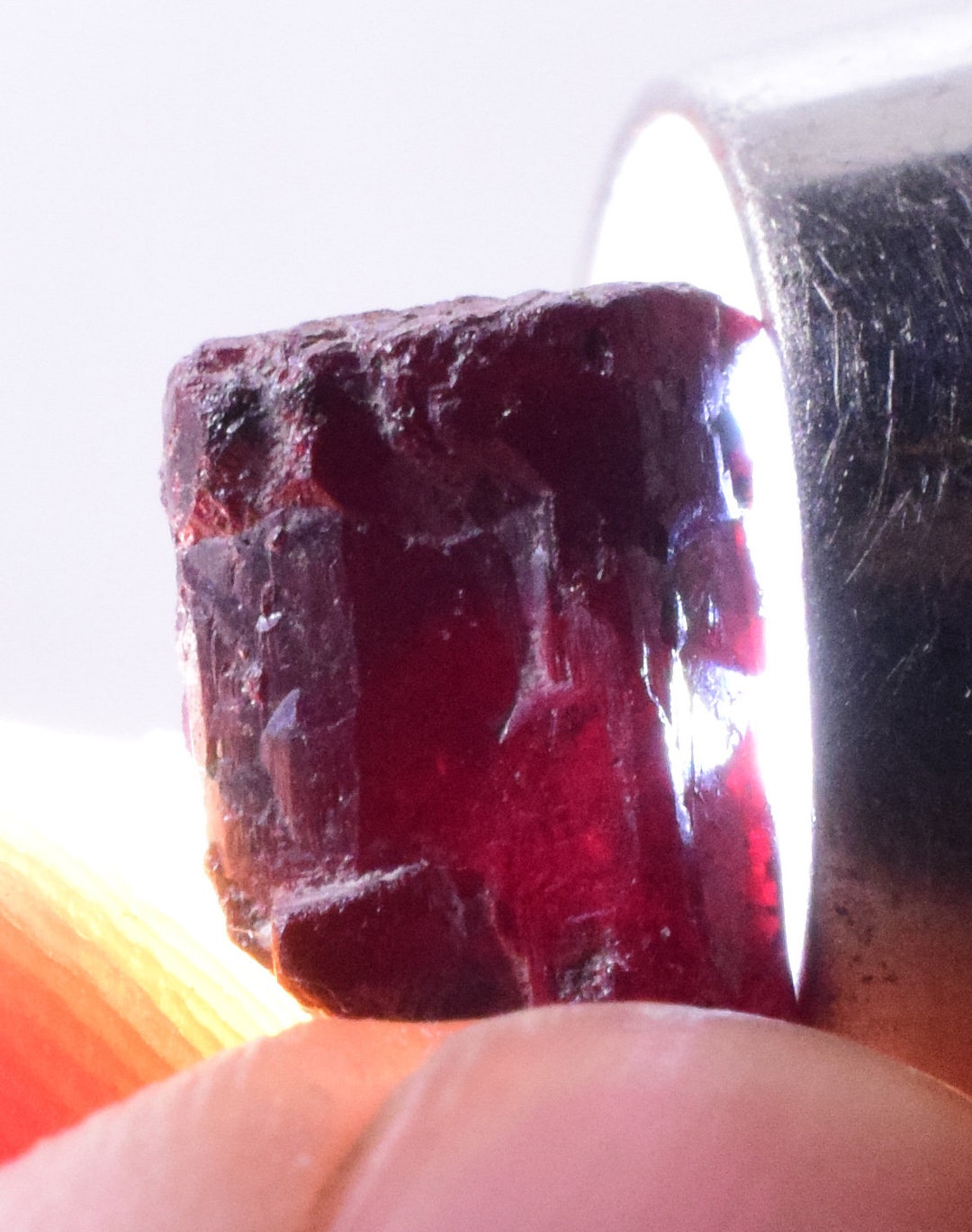 4.5cts PROUSTITE RUBY SILVER Crystals Uchucchacua Mine Peru Mineral ...