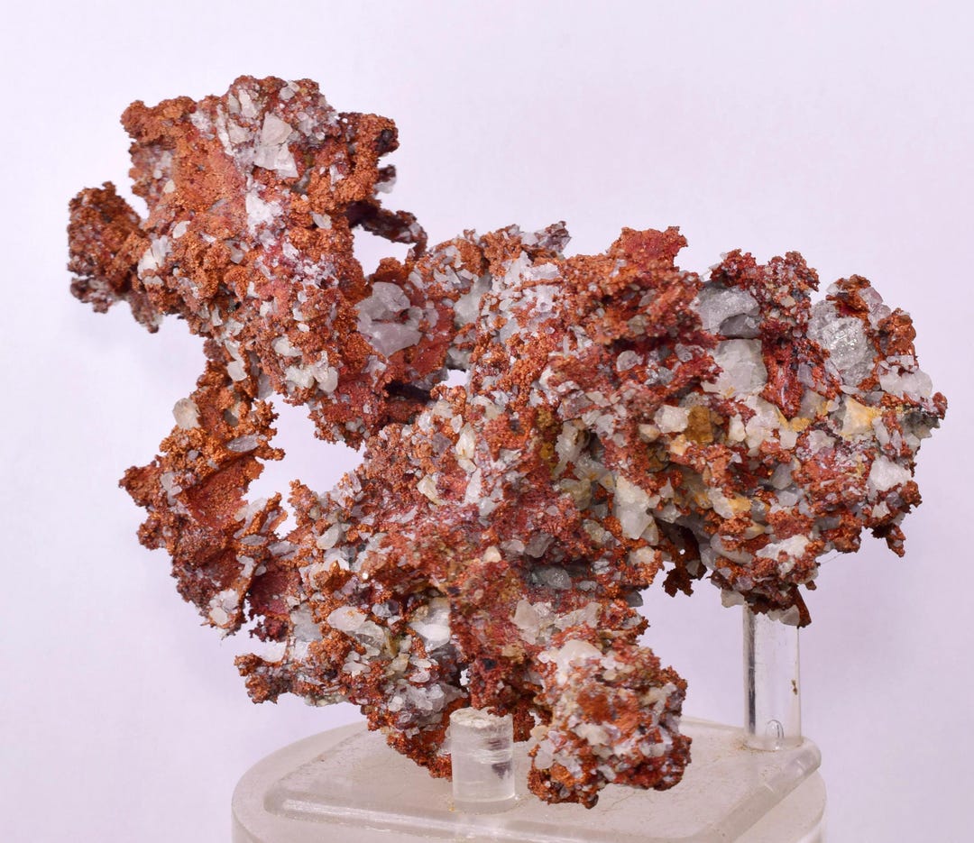 12.5cms DRAGON NATIVE COPPER Quartz Peru Crystal Mineral Collector Ib80 ...