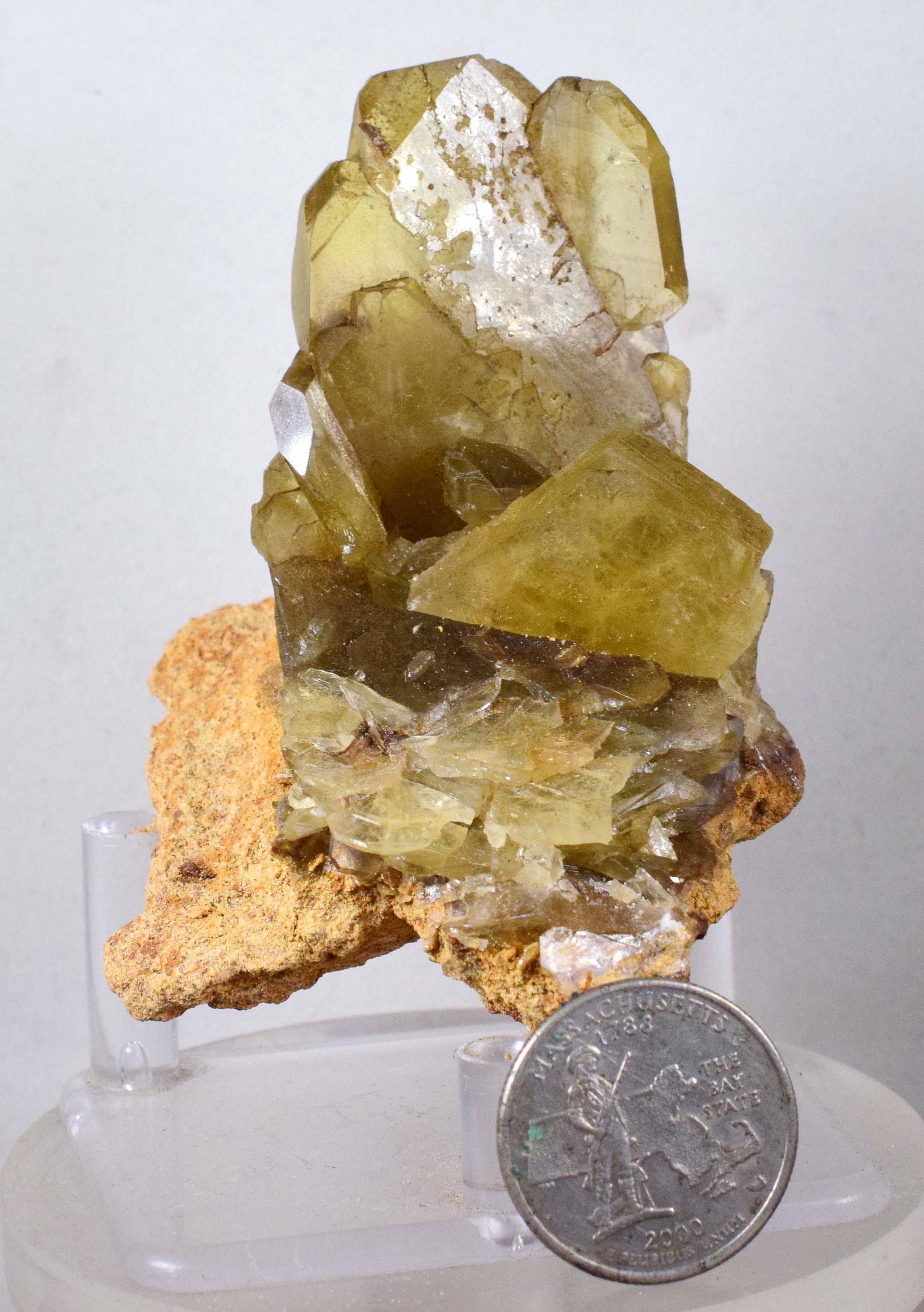 6.5cms GEMMY BARITE CRYSTALS Peru Golden Brown Shiny | Etsy