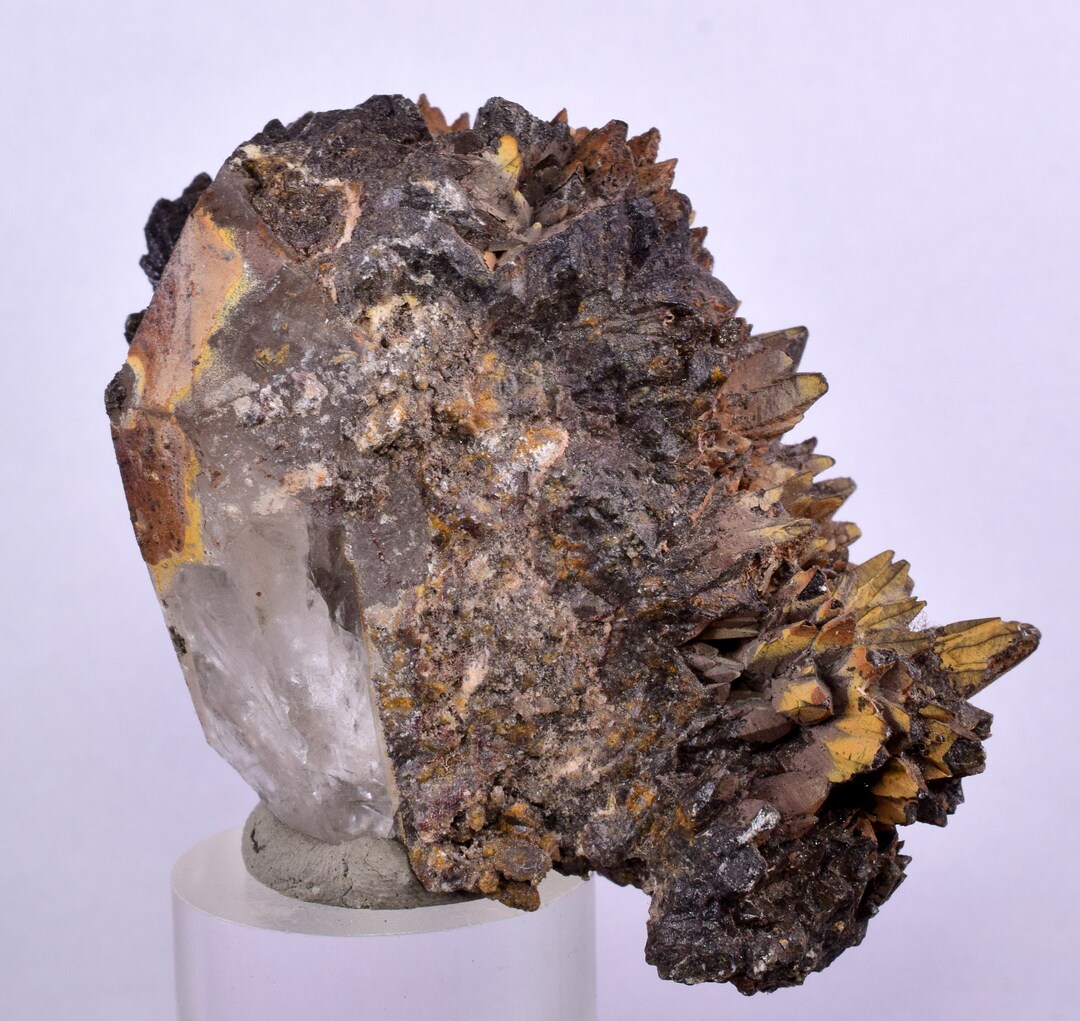 6.1cms RED LIMONITE MARCASITE Quartz Goethite Crystals Peru Mineral ...