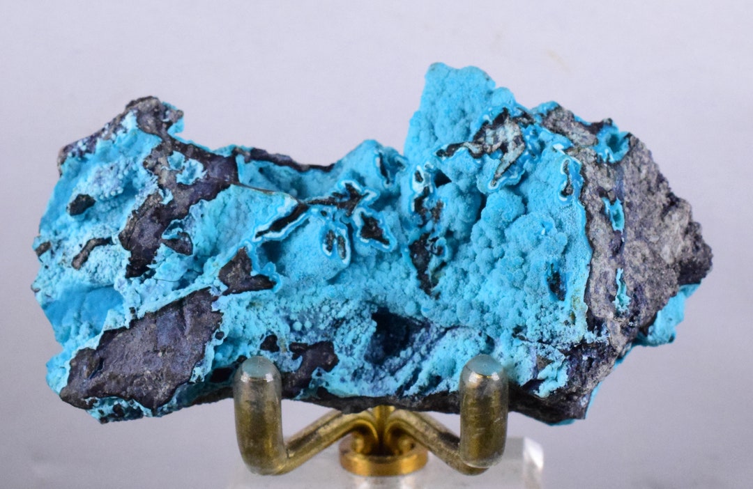 7.1cms CHRYSOCOLLA GRAPE BOTRYOIDAL Premium Peru Spheres Crystals Blue ...