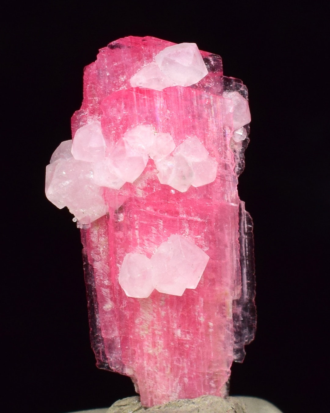 1.7cms PINK RHODONITE CRYSTALS Quartz Miniature Peru Bright Chiurucu ...