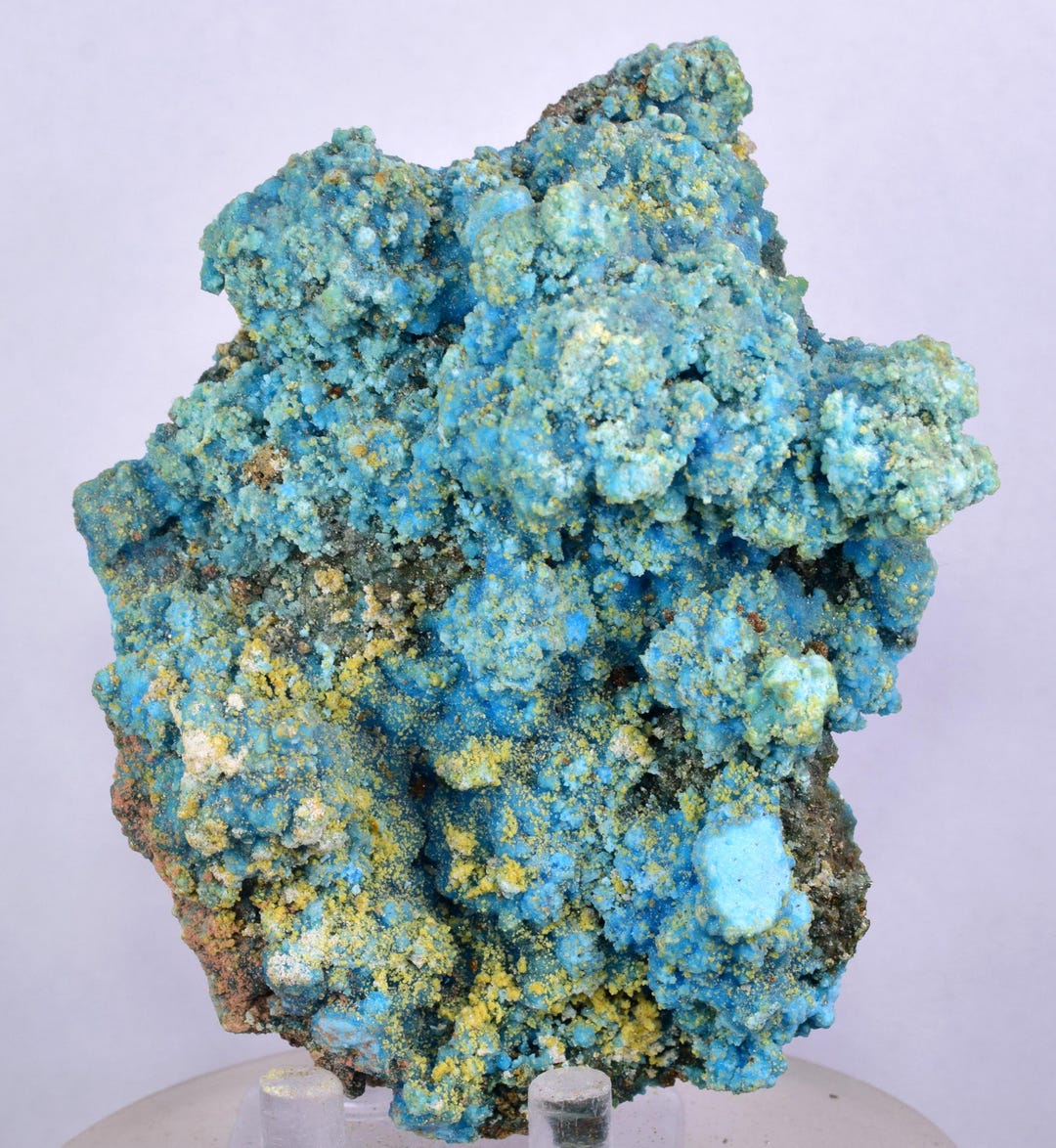 9cms CHALCANTHITE ROMERITE ALUNOGEN Natural Botryoidal Crystals ...