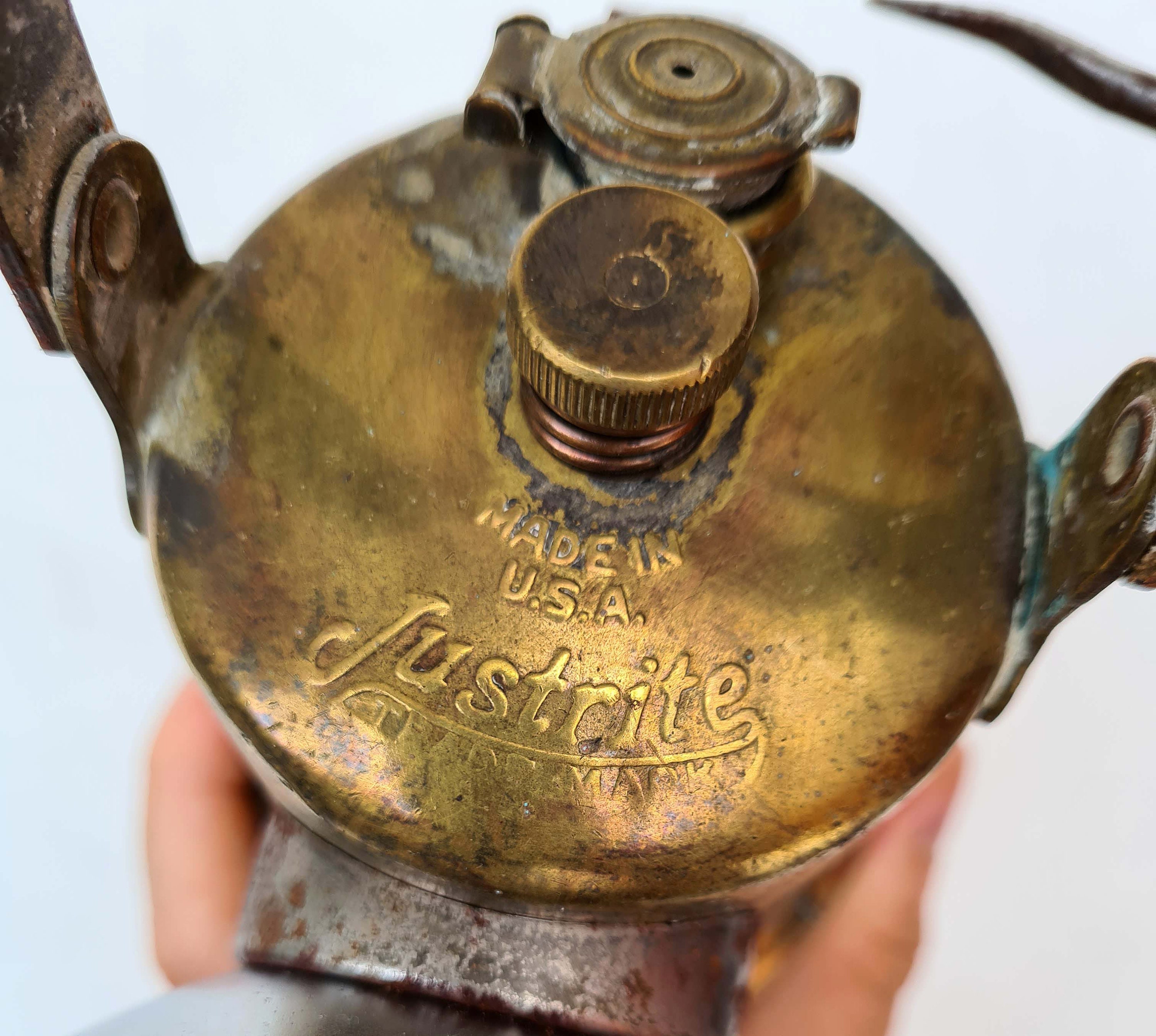 34ms MINERS LAMP JUSTRITE Carbide Usa Vintage Lantern Brass - Etsy