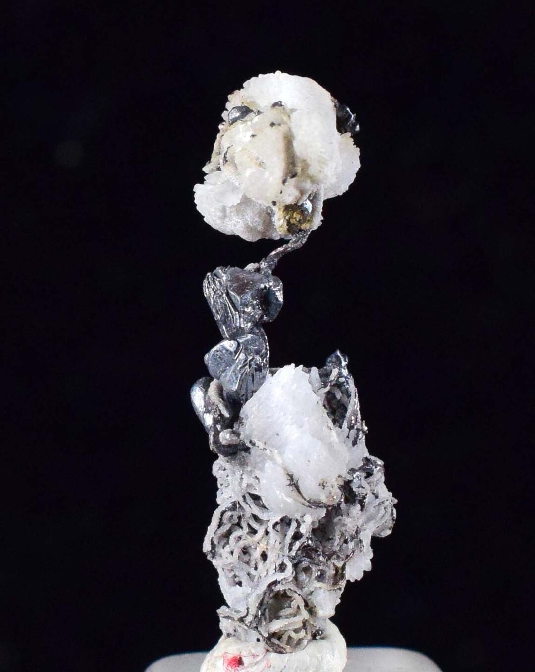 2.2cm NATIVE SILVER ACANTHITE Electrum peru Silver Wires Nixon Face ...