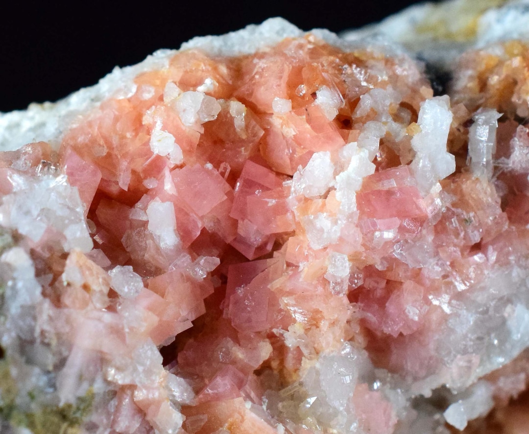 5.7cms RHODOCHROSITE RHOMBOHEDRAL QUARTZ Premium Miniature Crystals ...