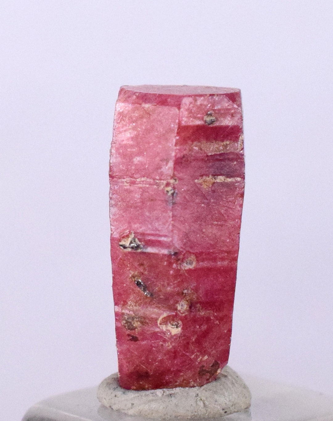 5.5cts RUBY CRYSTAL CORUNDUM Natural Rough Red Tanzania Mineral ...