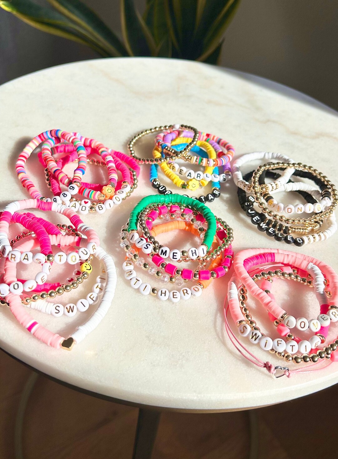 Taylor Swift Swiftie Mix of 5 Random Bracelets Eras Tour Memoir Anti ...