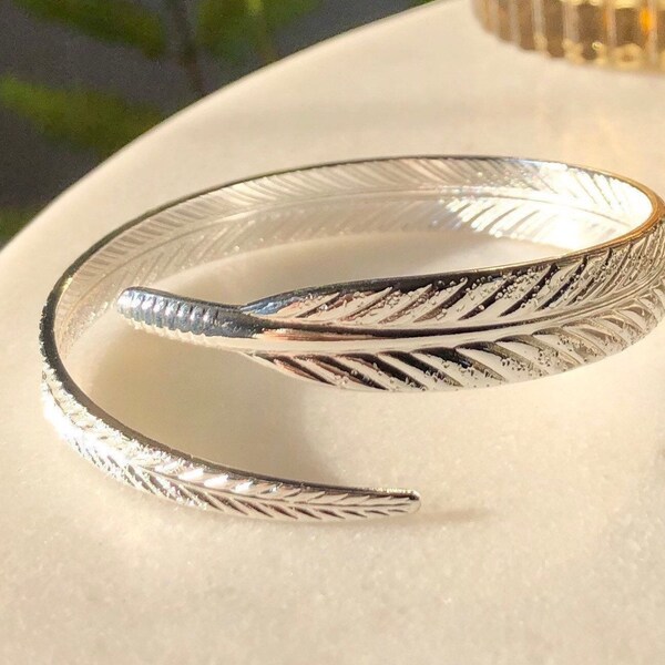 Feather Bangle - Etsy