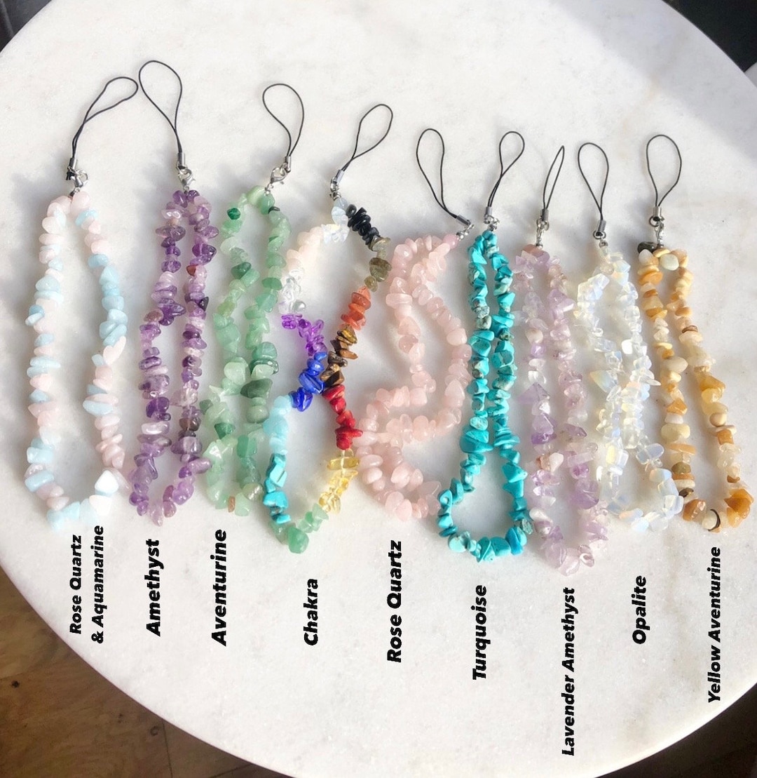 Crystal Phone Charm - Etsy UK