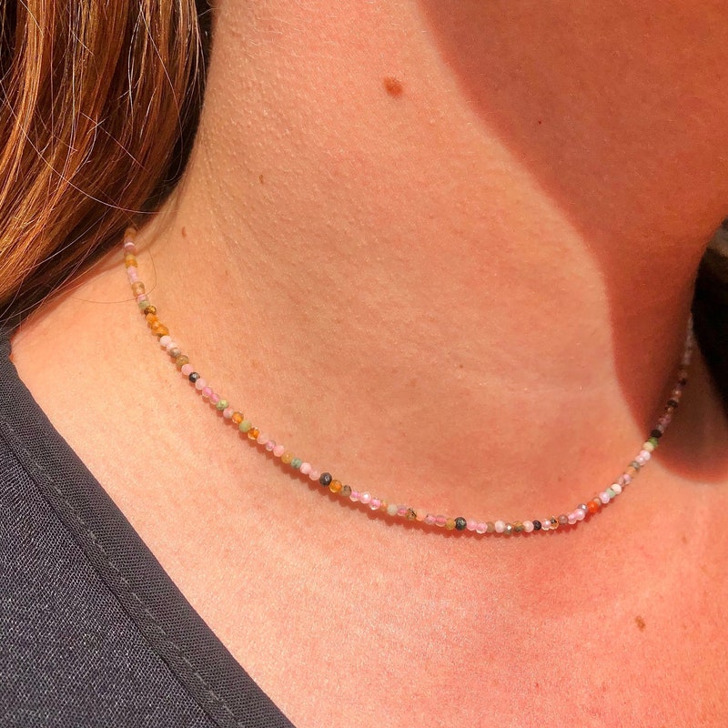 Gemstone Necklace - Etsy