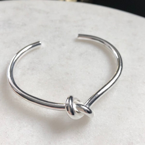 Silver Knot Bracelet - Etsy