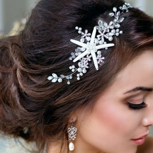 Starfish Headpiece Beach Wedding Hair Accessories Starfish - Etsy