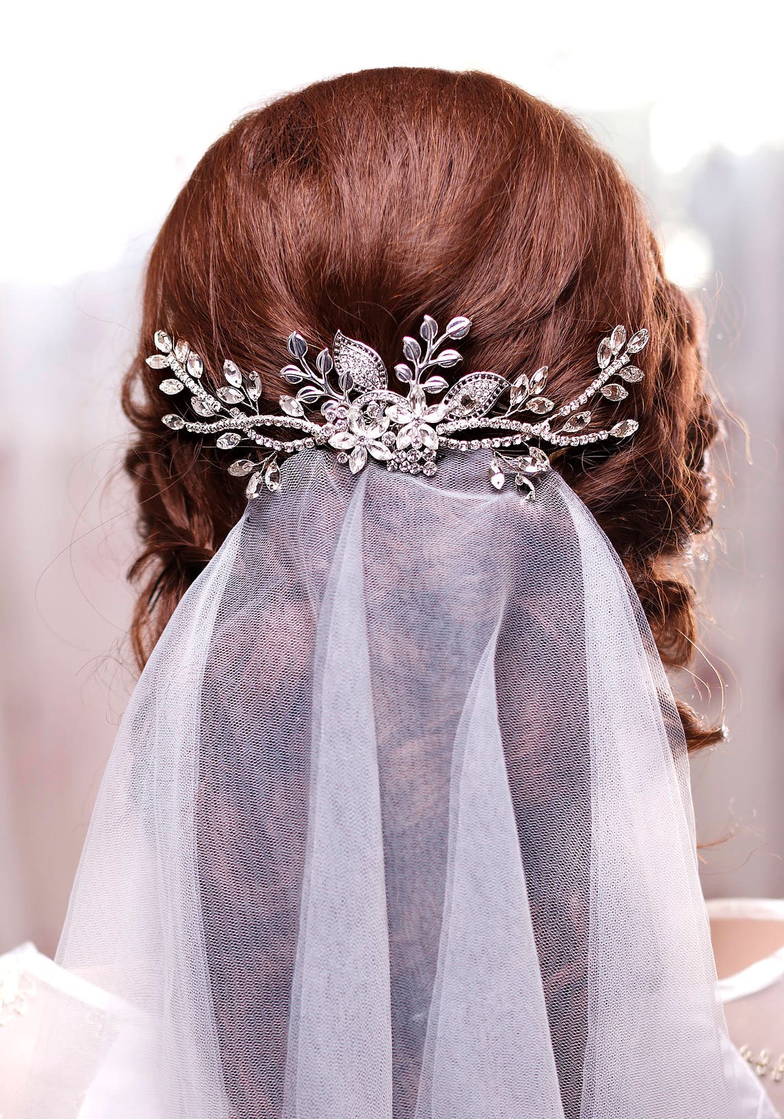 Crystal Hair Vine Bridal Hair Vine Wedding Hair Vine Long Hair Vine ...