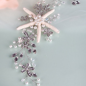Starfish Headpiece Beach Wedding Hair Accessories Starfish Crown Beach ...