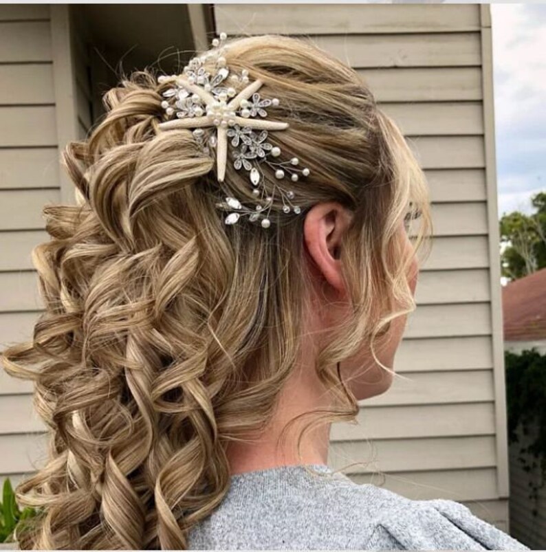 Starfish Hair Vine Beach Wedding Hair Accessories Starfish Crown Beach ...