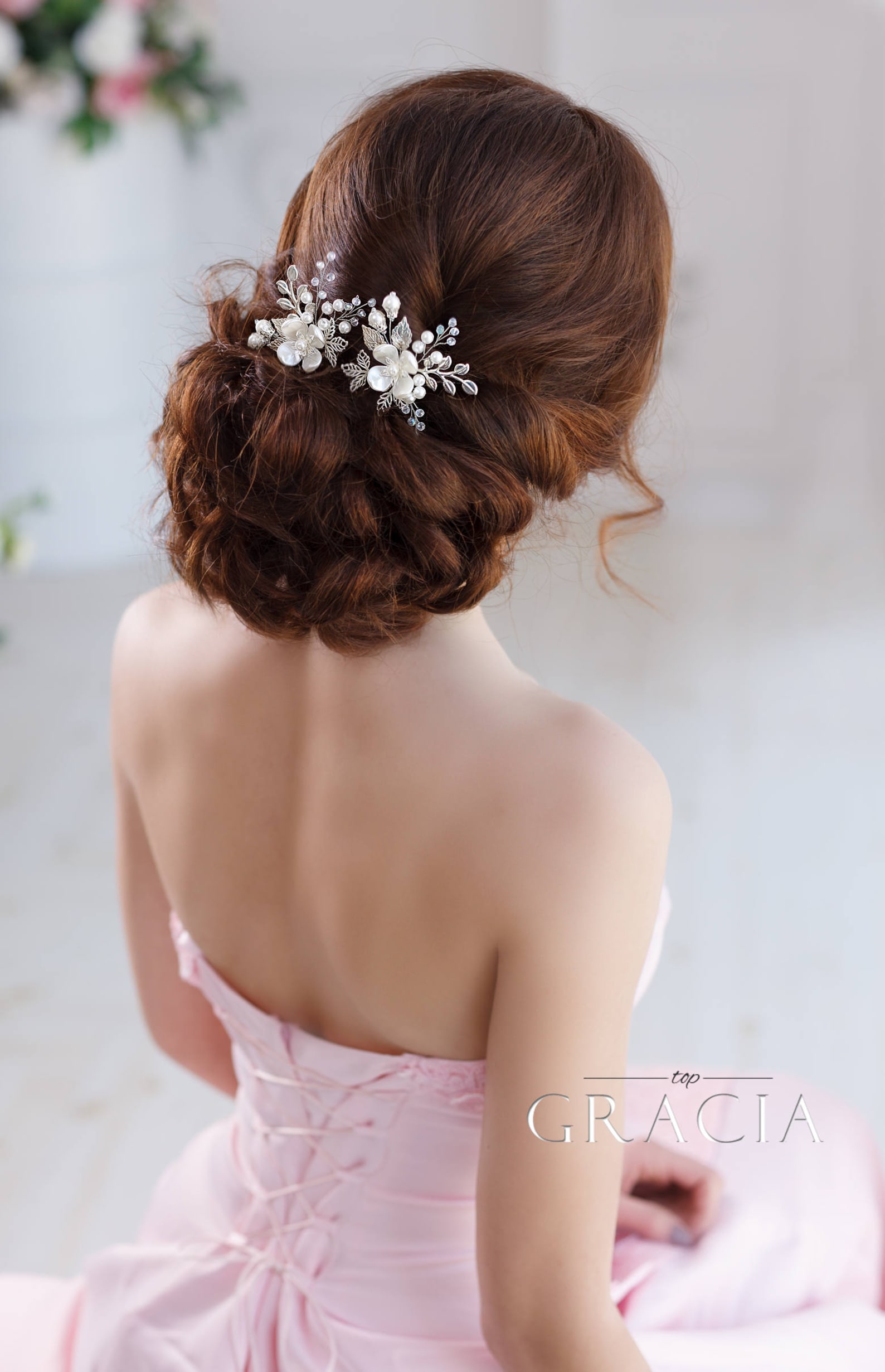 Bridal Hair Pins Wedding Hair Pins Flower Hair Pins Bridal Hairpin ...