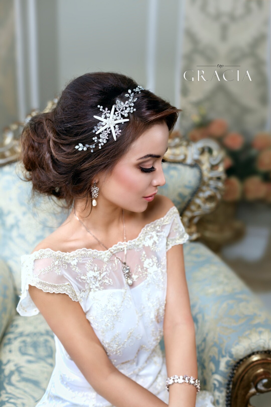 Starfish Headpiece Beach Wedding Hair Accessories Starfish Crown Beach ...