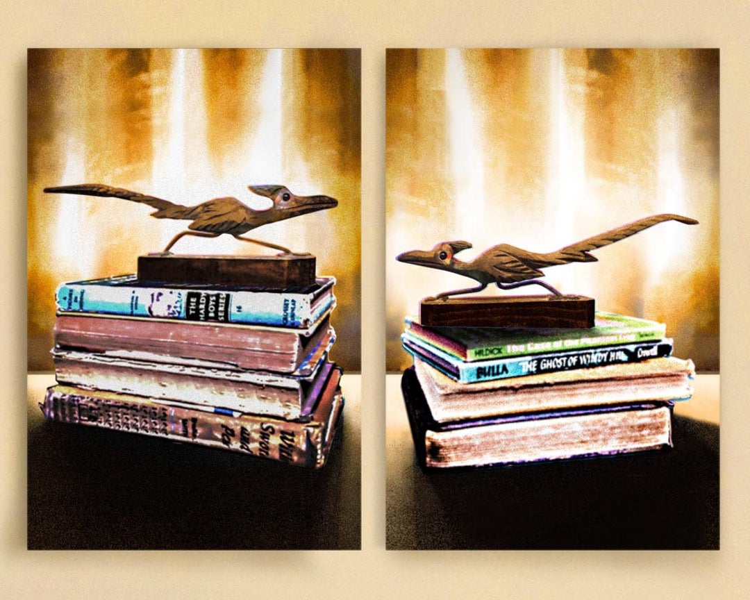 Road Runners - Pop Art - Diptych Art - Vintage Books - J Vincent ...