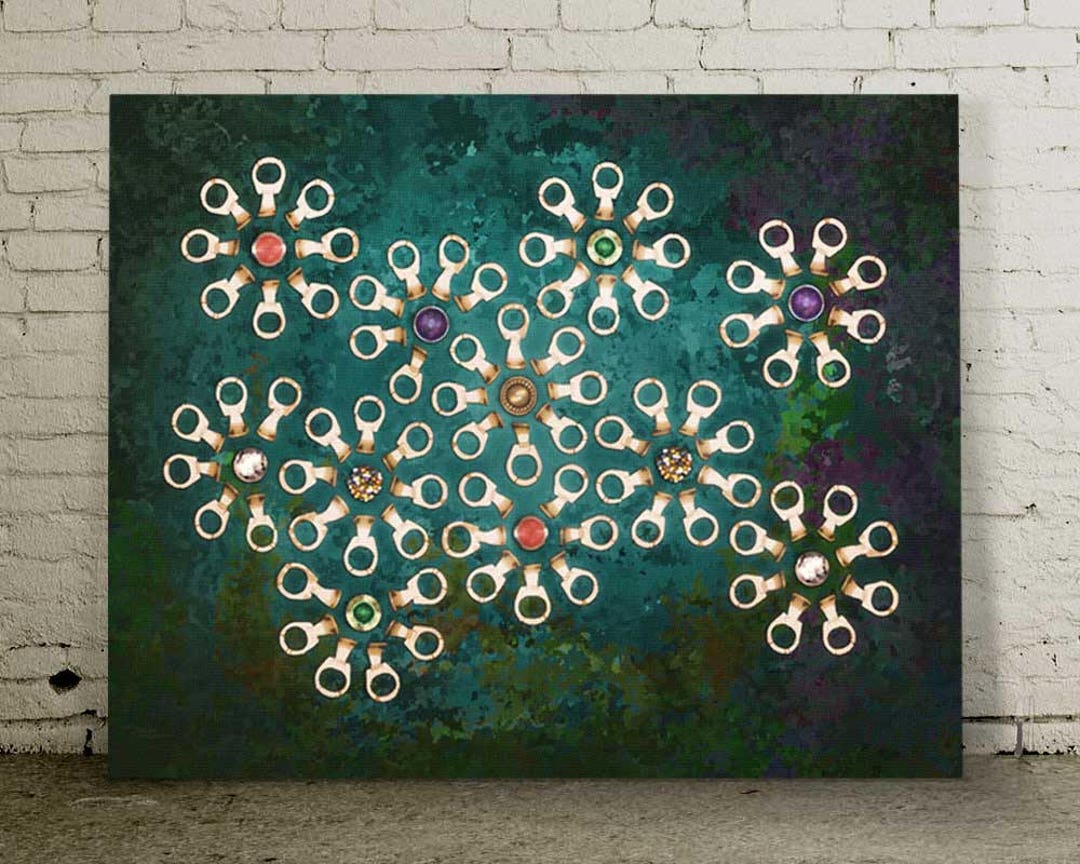 Boho Chic Art - Floral Print - Eclectic Home Decor - Large Wall Art ...