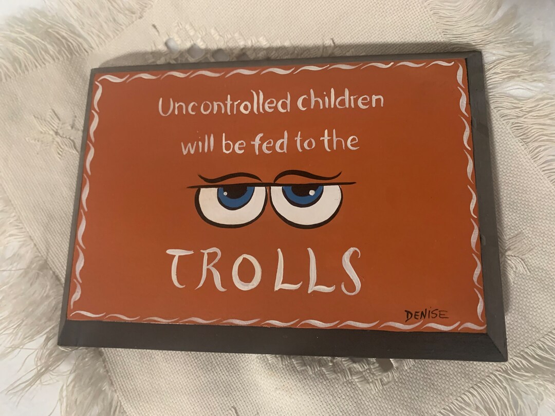 Troll Plaque - Etsy