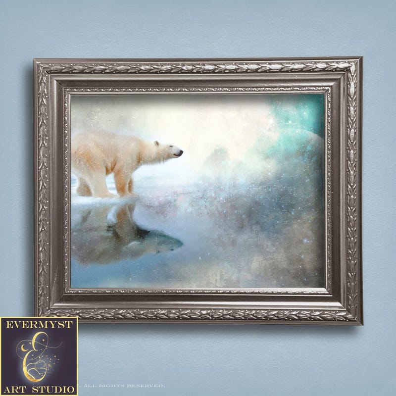 Polar Bear Art - Etsy