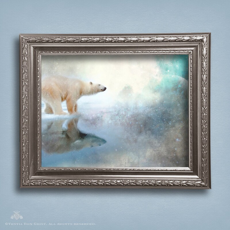 Polar Bear Art - Etsy