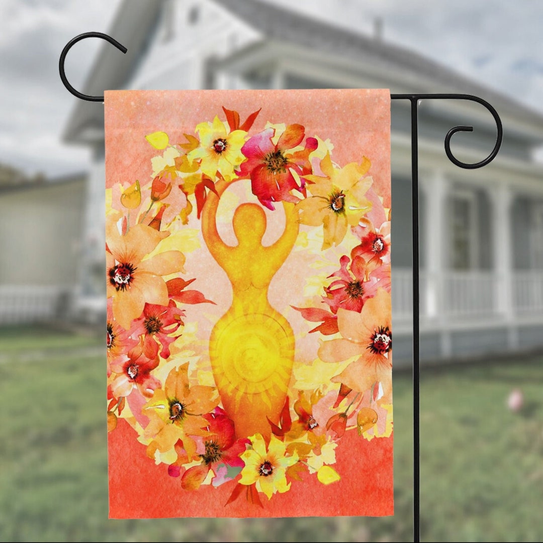 Sun Goddess Garden Flag for Litha Wicca Pagan Witch Summer Solstice ...