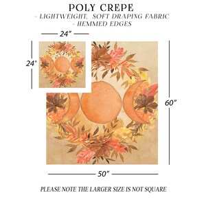 Altar Cloth, Tarot Cloth, Triple Moon Altar Cloth, Mabon Altar Cloth ...