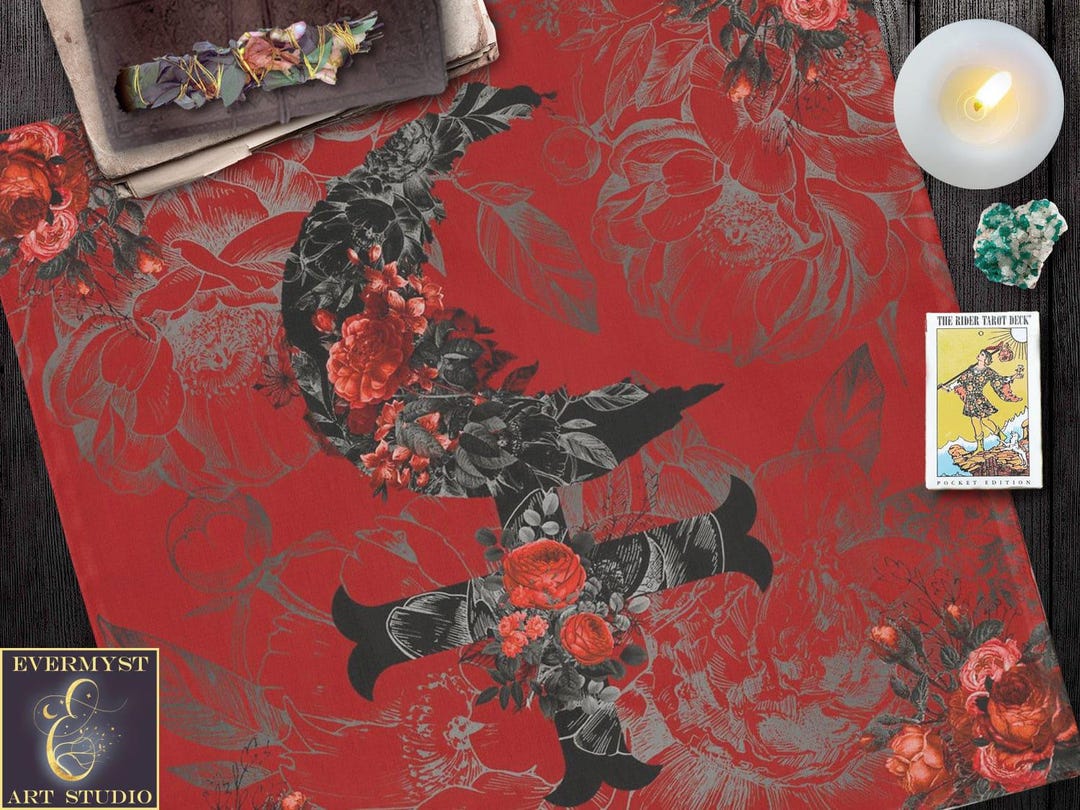 Altar Cloth, Tarot Cloth, Lilith Altar, Goddess Lilith, Witch Altar ...