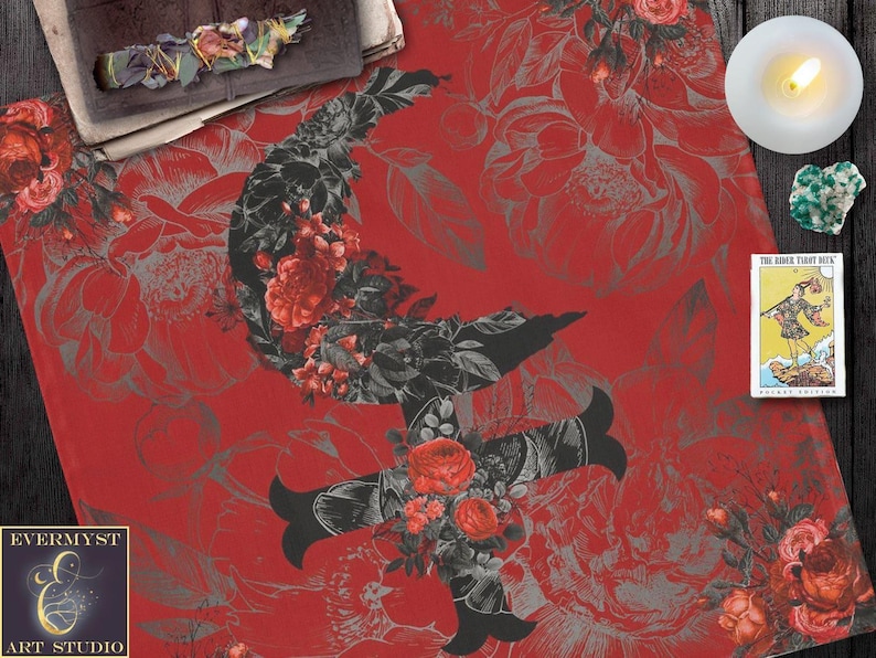 Altar Cloth | Goddess Lilith Decorative Textile Decor - Etsy Australia