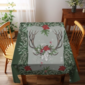 Yule Altar Cloth Tarot Reading Mat Winter Antlers Pagan Wicca Witch ...