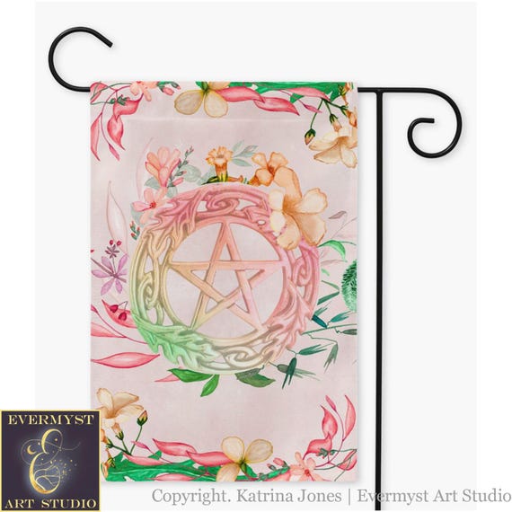 Wiccan Pentacle Flag