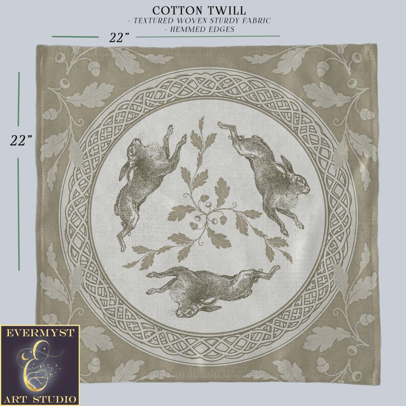 Celtic Hare Altar Cloth - Wiccan Pagan Decor With Rabbit Design - Etsy