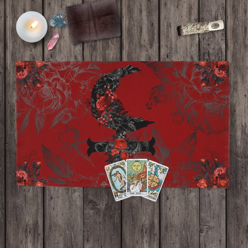 Altar Cloth Tarot Cloth Lilith Goddess Symbol Altar Decor - Etsy