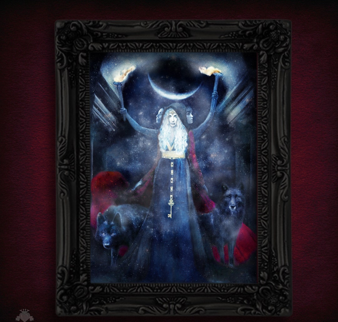 Hecate Art Goddess Print Hecate Print Hecate Painting - Etsy