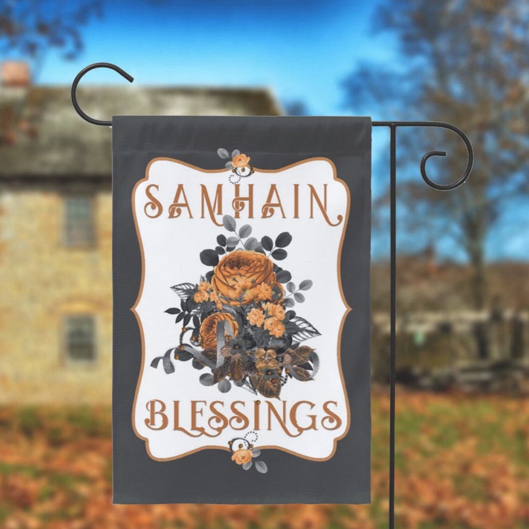 Samhain Garden Yard Flag Witch Wicca Pagan Fall Autumn Equinox Banner ...