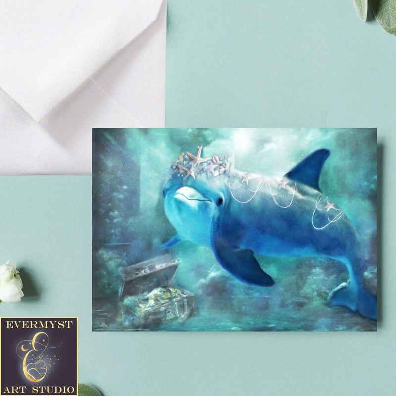 Dolphin Greeting Cards - Etsy