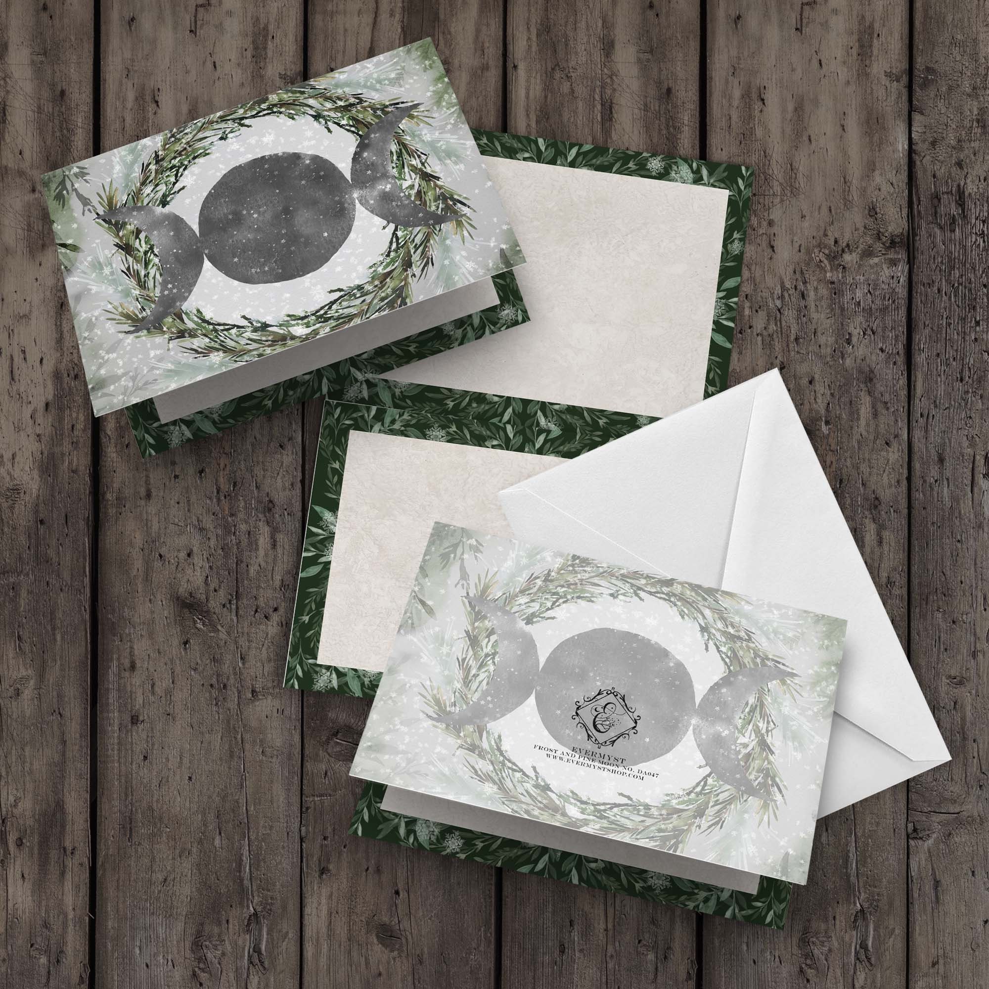 Yule Triple Moon Winter Greeting Card Pagan Witch Wicca - Etsy