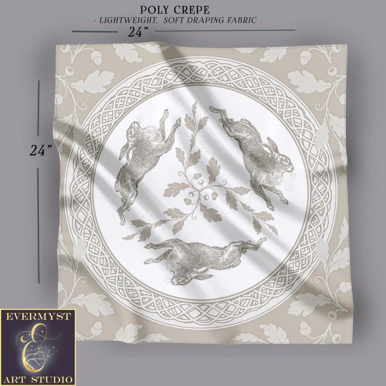 Celtic Hare Altar Cloth - Wiccan Pagan Decor With Rabbit Design - Etsy