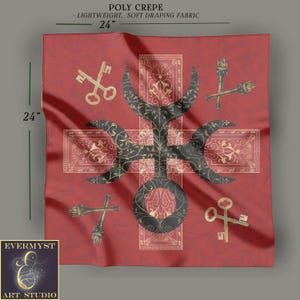 Hecate Symbol Altar Cloth - Witch Pagan Altar Tarot Mat Decor - Etsy