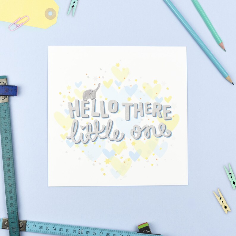 Hello There Little One - Baby Print - Etsy