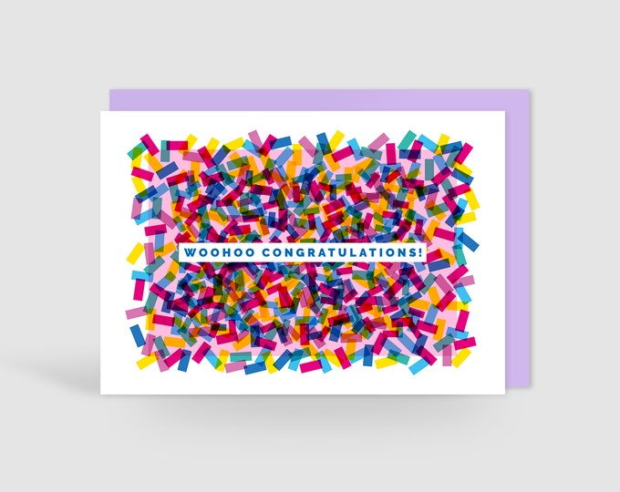 Woohoo Congratulations Celebration Card - Etsy